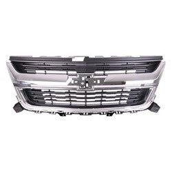 2015-2020 Chevrolet Colorado Grille Matte Dark Gray With Chrome Frame ...