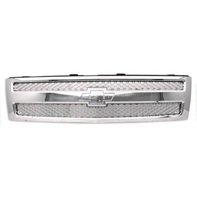 2012-2013 Chevrolet Pickup Chevy Silverado Grille Chrome With Chrome Frame - GM1200655 — Partify ...