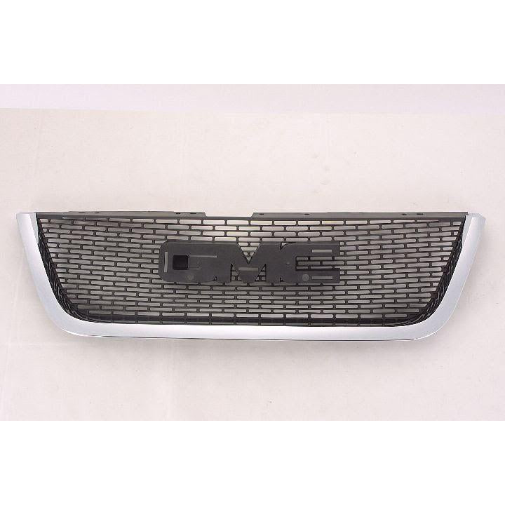 2007-2012 GMC Acadia Grille Matte Black With Chrome Moulding ...