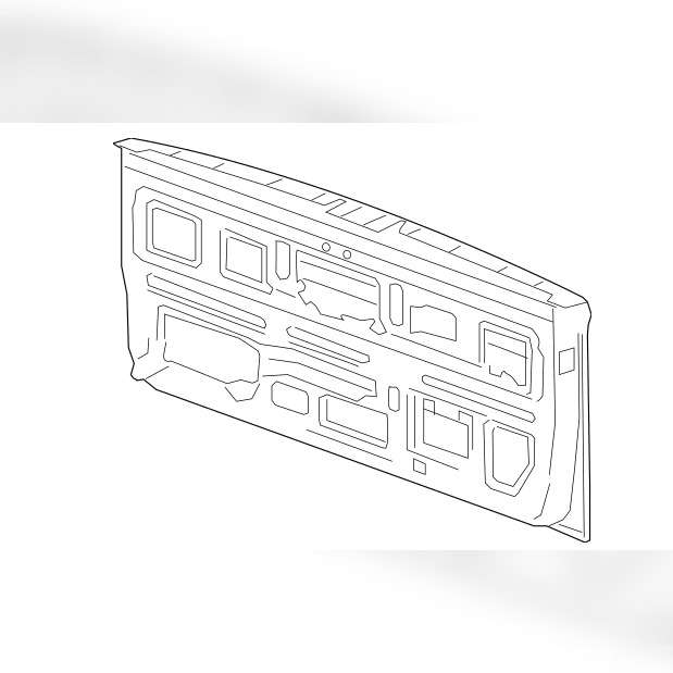 GMC Sierra 1500 OEM Tailgate Shell Model - 84414758 — Partify Canada